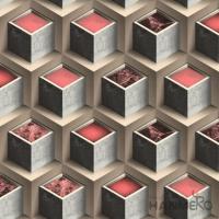 China Fashion PVC 3D Home Wallpaper for Living Room Germetric Pattern Design for sale