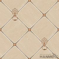 China New Arrival Yellow 0.53*10M Suede Wallpaper Germetric Pattern Elegant Home Decoration for sale