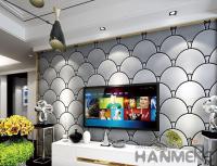 China Household Wallcovering Supplier Beige Color Suede Wallpaper Best Prices in 0.53*10M/Roll for sale