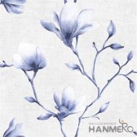 China Modern Chinese Factory Wallcovering 0.53*10M Foaming Suede Wallpaper Beautiful Flowers for sale