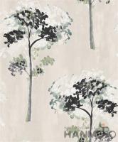China Eco-friendly Suede Wallpaper 0.53*10M Beautiful Tress Living Room Wallcovering Latest for sale