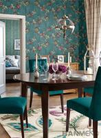 China Strippable Room Decorating Wallpaper Floral Design PVC Wallcovering Professional Supplier for sale