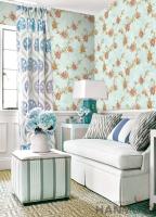China Strippable Room Decorating Wallpaper Floral Design PVC Wallcovering Professional Supplier for sale