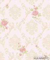 China Luxury Floral PVC 0.53*10M Wallpaper European Style Living Room Bedroom Decor in Stock for sale