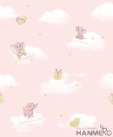 China Elephant Cartoon Household Children Room Wallpaper PVC Wallcovering Chinese Factory Modern for sale