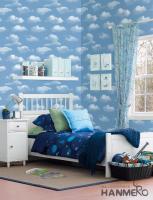 China Pink Color Wallcovering PVC 0.53*10M/Roll Children Room Decorative Wallpaper Wholesale for sale