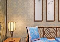 China Light Grey Victorian Damask Wallpaper Waterproof with Vinyl Material , 0.53*10M Size for sale