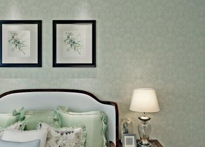 China Eco Friendly Classical Grey Pattern Wallpaper For Restaurant , Embossed Surface Treatment for sale