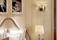 China Classical Non Woven Wallpaper / Beige Damask Wallpaper For Home Decoration , Moisture Proof for sale
