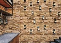 China Removable PVC 3D Brick Effect Wallpaper / Brick Effect Wall Coverings , Affordable for sale