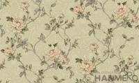 China Eco - Friendly European Style Wallpaper Fancy Floral Pattern Chinese Factory for sale