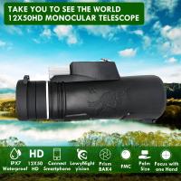 China 10x42 Cell Phone Camera Telescope Monocular HD Dual Focus Compass for sale
