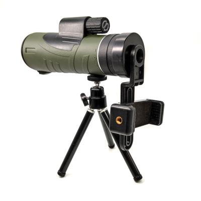 China Bird Watching 12x50 Monocular Cell Phone Mount With Quick Smartphone Holder for sale