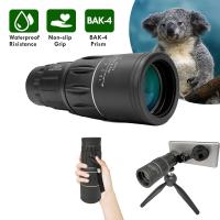 China Zoom Hiking Monocular Telescope , 16x52 Monocular Dual Focus Optics Zoom Telescope for sale
