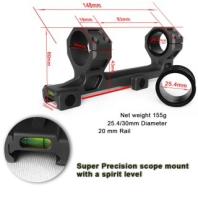 China Aluminous Optics Tripod Stand 35mm Scope Mount Rings for sale
