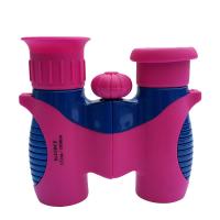 China Pink 8x21 Kids Binoculars Compact Crystal Clear View for sale