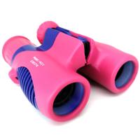 China Pink 8x21 Kids Binoculars Compact Crystal Clear View for sale
