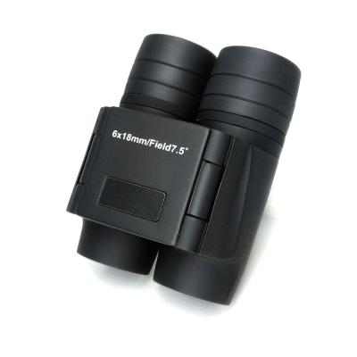 China 6x18 Small Kids Compact Shock Proof Binoculars Fully Muti Coated Lens for sale