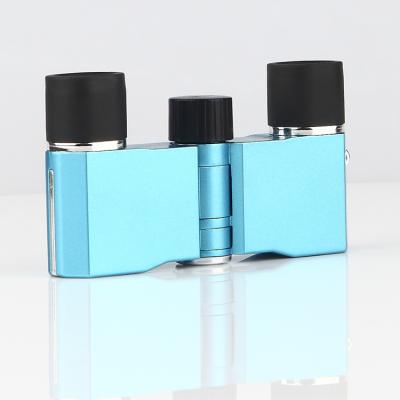 China FOV Roof Pentaprism Sky Blue 4x10 High Resolution Theater Binoculars for sale