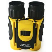 China Yellow Black 10x26 10x25 BAK4 Roof Prism Folding Kids Binoculars for sale