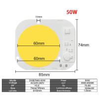 China AC 220V LED COB Module 50W High Power Smart IC Flip LED Chip for sale