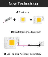 China Warm White 50W LED Chip COB LED Module Customized Logo With Driver On Board for sale