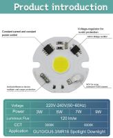 China No Flashing Smart LED Module CCT 6000K Energy Saving COB LED Chip for sale
