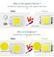China 6000K Full Spectrum Cob Led Chip 50W 30W For DIY Flood Light for sale