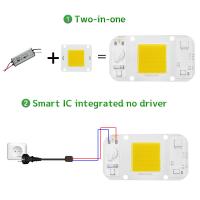 China Driverless AC 50W LED Chip Flip Chip Cob Led For DIY Floodlight for sale