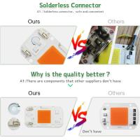 China 110v 50w AC LED Module COB Chip No Welding Lamp Bead Full Spectrum 380nm-840nm for sale