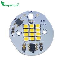 China Round Led Light Pcb Board AC 240V Natural White CCT 6000K For Lamp Bulb for sale