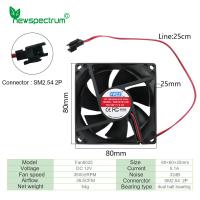 China DC 12V Cooler Dc Brushless Fan 80mm Connerctor For Computer LED Chip for sale