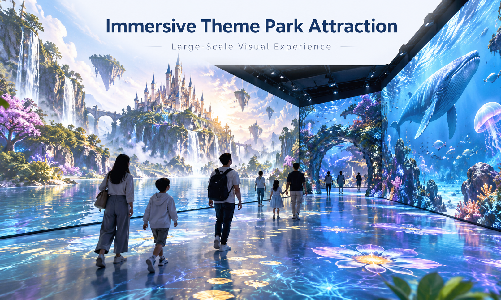 immersive theme park projection system