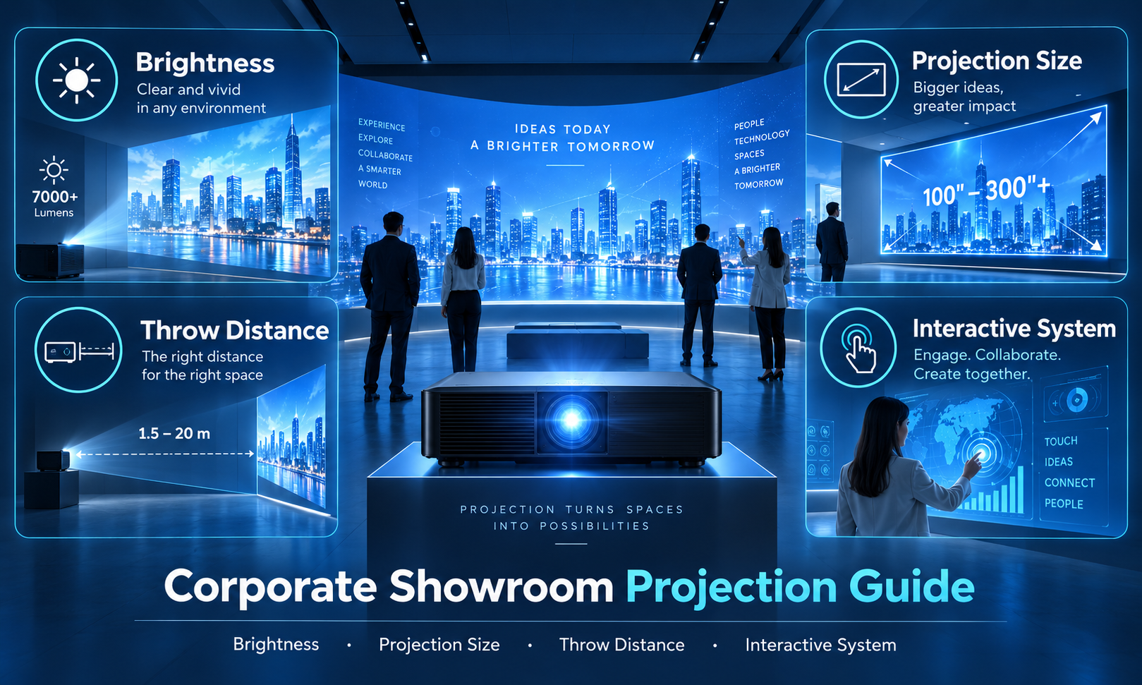corporate experience center projection architecture