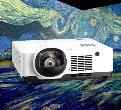 China 6000 Lumen Short-Throw Laser Projector with 5,000,000:1 Contrast and 360° Projection for Immersive Visuals for sale