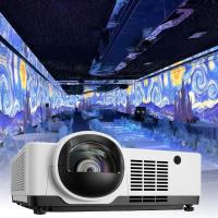 China High Brightness 6000 Lumen Short Throw Projector Convenient For Immersive Visual Mapping for sale