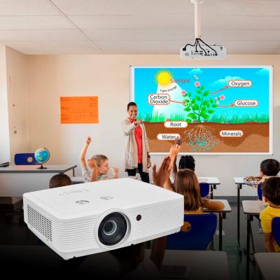 China High Brightness 6500 Lumen 3LCD Multimedia Projector with Built-in 10W Speaker for Classroom and 3D Mapping for sale