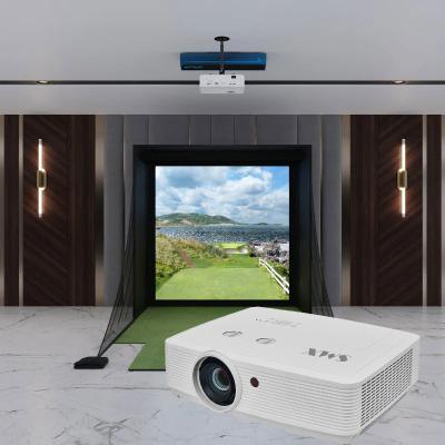 China 6000 Lumen 3LCD Multimedia Projector with WUXGA Resolution for Golf Simulation for sale