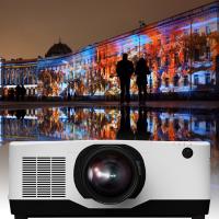 China Motorized Len 3D Mapping Projector LCD Display 20000 Lumen Projector Flexible Installation for sale