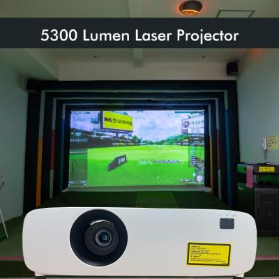 China 3LCD Laser Projector 5300 Lumens Projector For Meeting Room Golf Simulator for sale