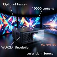 China 10000 Lumens WUXGA Laser Projector with Dual-Color Laser and Motorized Lenses for Large Venues for sale