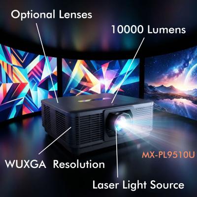 China 10000 Lumens WUXGA Laser Projector with Dual-Color Laser and Motorized Lenses for Large Venues for sale