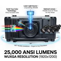 China 25000 Lumens WUXGA 3LCD Laser Projector for Professional 3D Mapping in Large Venues for sale