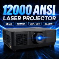 China 12000 ANSI Lumens 3D Mapping Projector 3LCD Laser WUXGA Flexible Installation Live Event Projector for sale