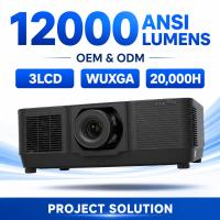 China Museum Stage 12000 ANSI Lumens 3D Mapping Projector 3LCD Laser WUXGA Display for sale