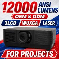 China 20000 Hours Laser 12000 ANSI Lumens 3D Mapping Projector 3LCD WUXGA Large Venue Display for sale