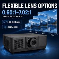 China High Brightness 3D Mapping Projector WUXGA 3LCD Laser Lens Shift Large Scale Events for sale