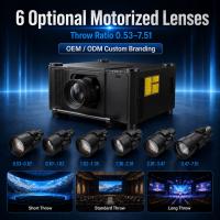 China Edge Blending 25000 Lumens 3D Mapping Projector 3LCD Laser WUXGA Dual Color Display for sale
