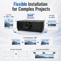 China Auditorium 12000 ANSI Lumens 3D Mapping Projector 3LCD Laser WUXGA Edge Blending for sale