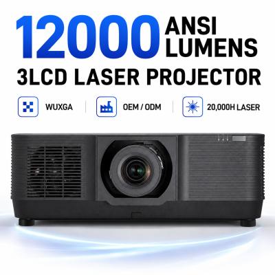 China Interchangeable Lenses 12000 ANSI Lumens 3D Mapping Projector 3LCD Laser WUXGA Display for sale
